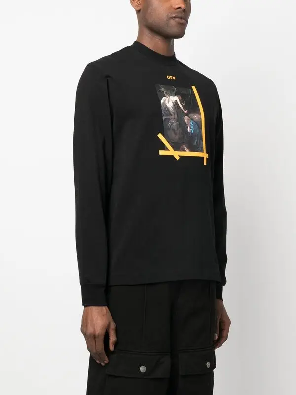 Off-White Painting-print Long-sleeve T-shirt