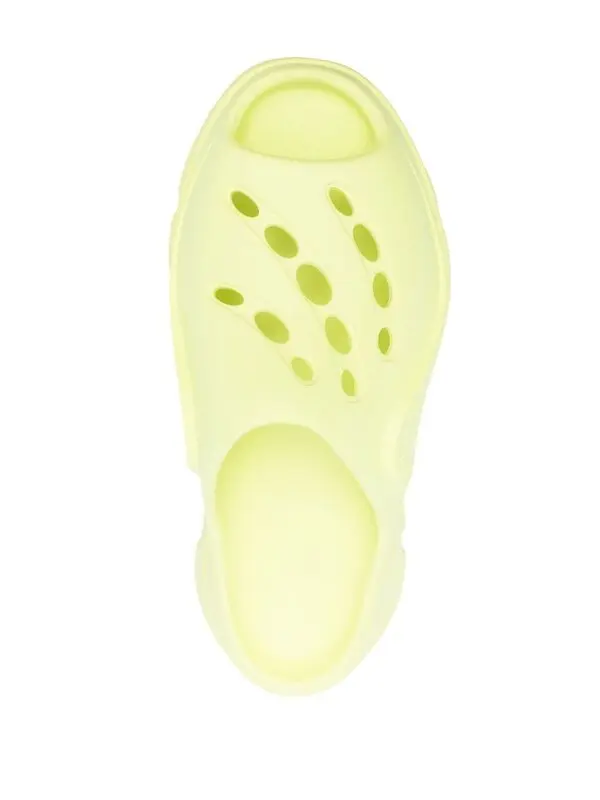 Adidas Logo-embossed Perforated Clogs - Yellow