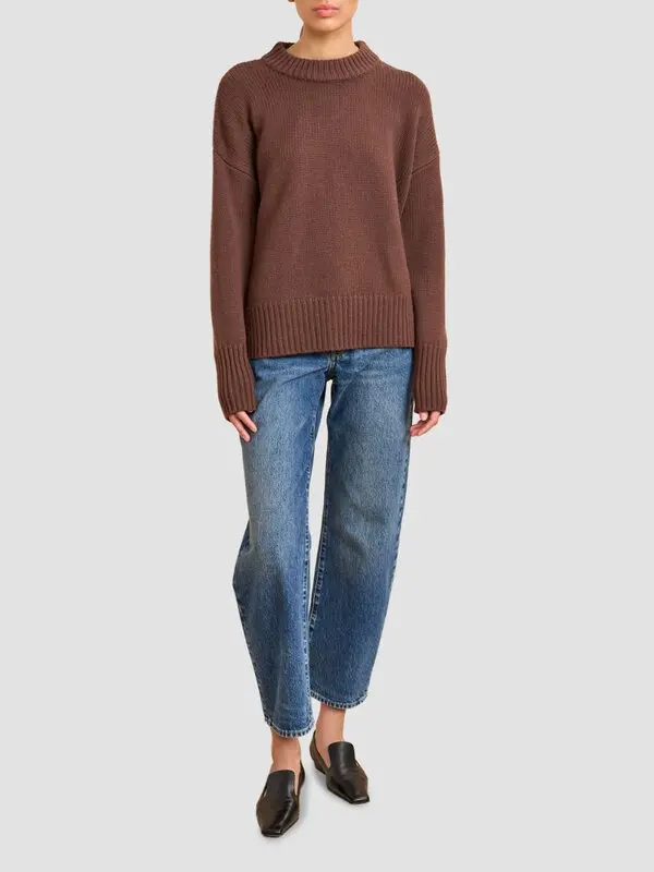 LA LIGNE Solid Marin Sweater - Chocolate
