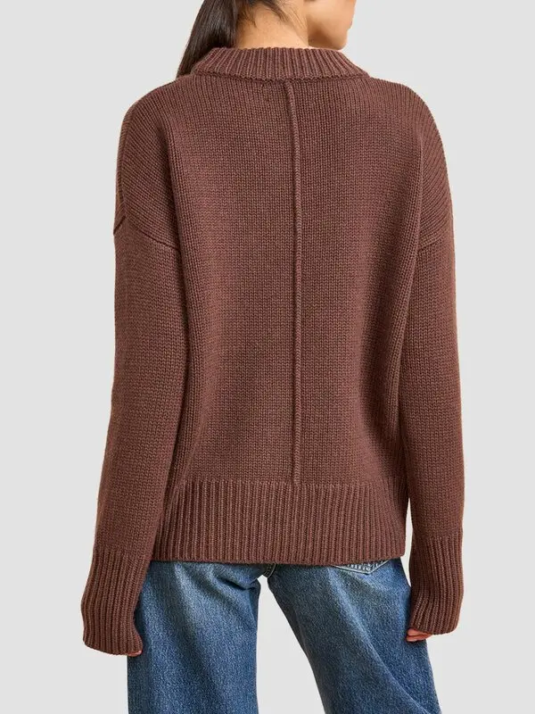 LA LIGNE Solid Marin Sweater - Chocolate