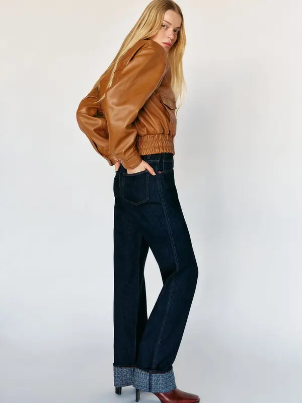REFORMATION Val 90s Mid Rise Straight Jeans - Blue
