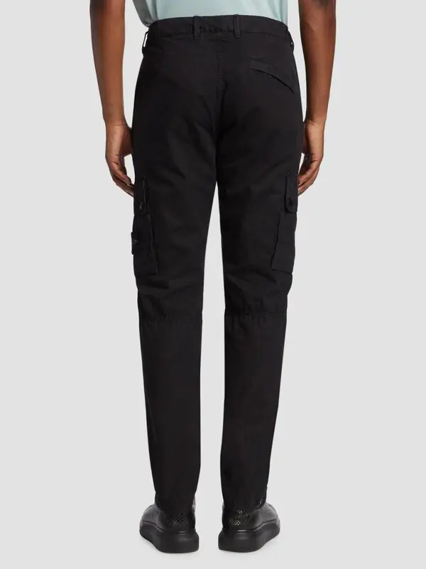 Stone Island Slim-fit Cotton Cargo Pants