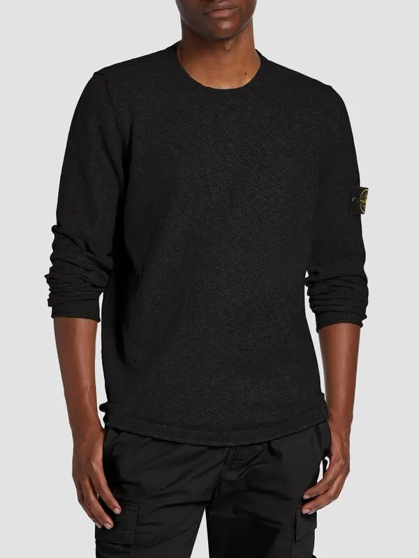 Stone Island Stretch-cotton Crewneck Sweater