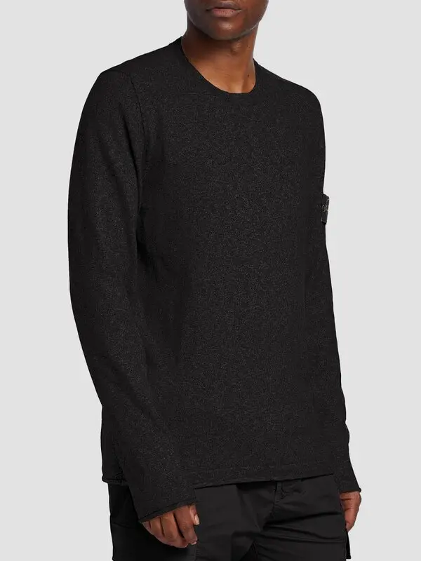 Stone Island Stretch-cotton Crewneck Sweater