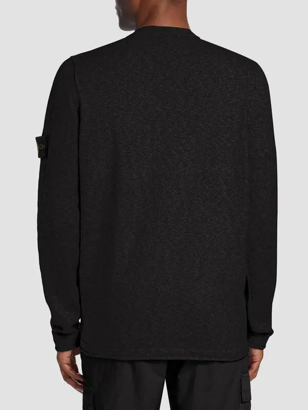 Stone Island Stretch-cotton Crewneck Sweater