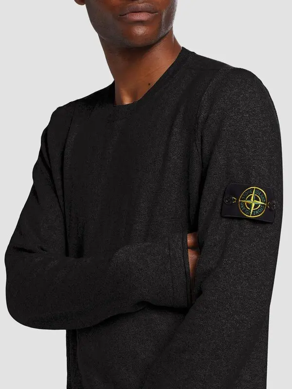 Stone Island Stretch-cotton Crewneck Sweater