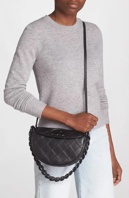 Tory Burch Mini Fleming Soft Crescent Shoulder Bag