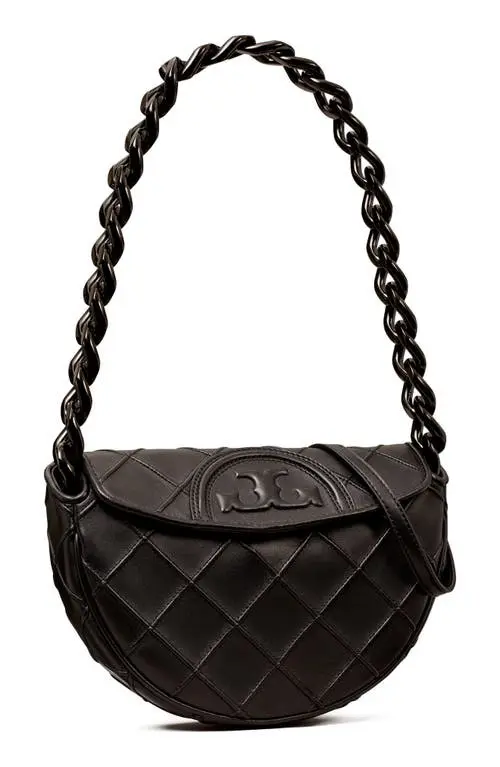 Tory Burch Mini Fleming Soft Crescent Shoulder Bag