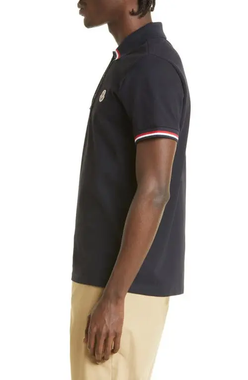 Moncler Tipped Piqué Polo