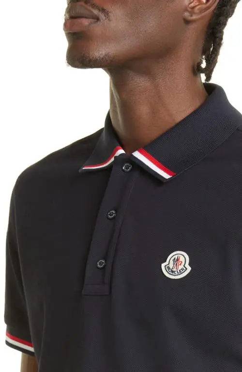 Moncler Tipped Piqué Polo