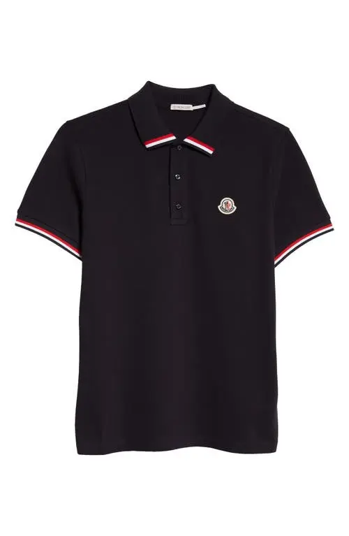 Moncler Tipped Piqué Polo