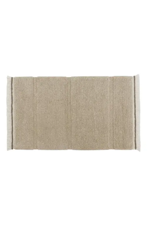 LORENA CANALS Steppe Woolable Washable Wool Rug - Sheep Beige