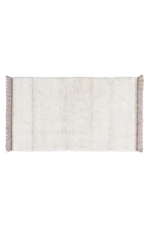 LORENA CANALS Steppe Woolable Washable Wool Rug - Sheep White