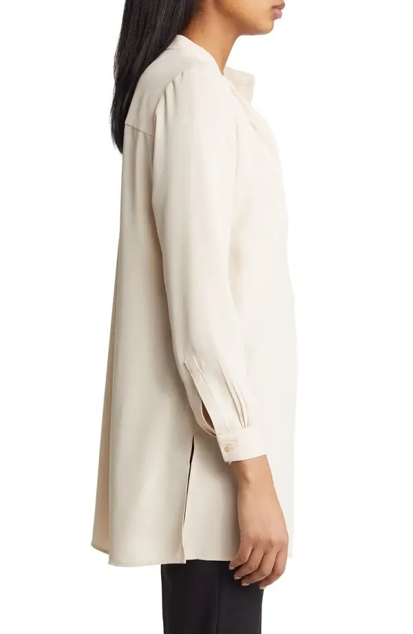 Anne Klein Band Collar Tunic Top