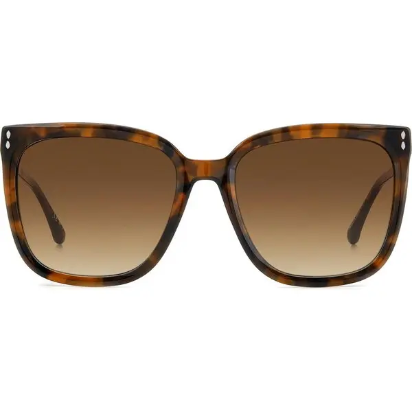 Isabel Marant 57mm Gradient Square Sunglasses - Havana/brown Gradient