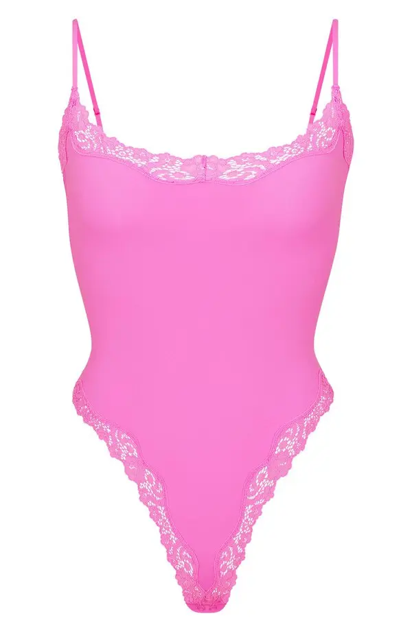 SKIMS Lace Trim Bodysuit