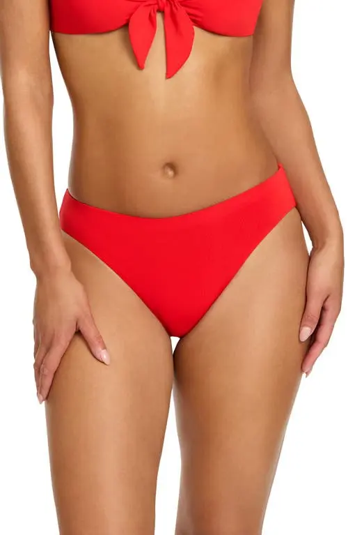 Robin Piccone Ava Bikini Bottom - Fiery Red