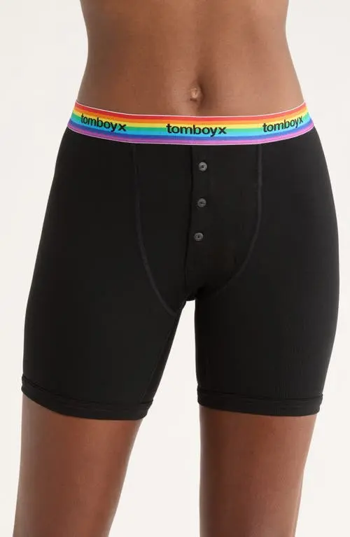 TOMBOYX 6-inch Fly Packing Boxers - Rainbow Logo