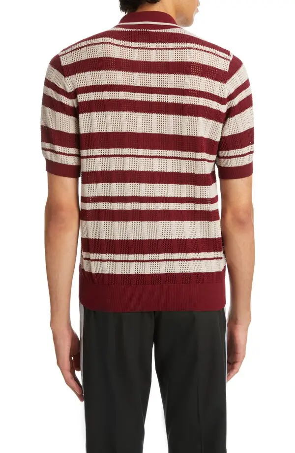 DRIES VAN NOTEN “STRIPE SWEATER POLO” Dries Van Noten - Striped polo sweater