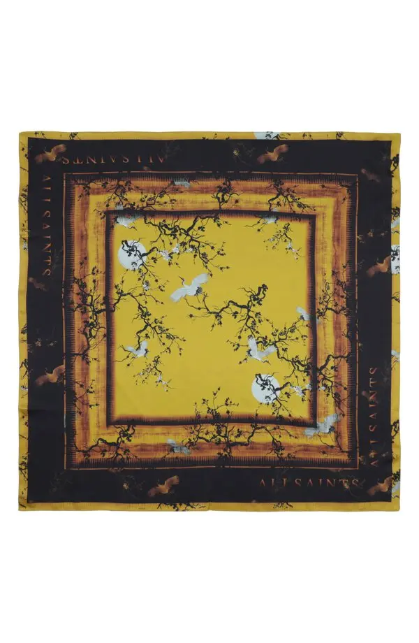 ALLSAINTS Aurora Silk Square Scarf