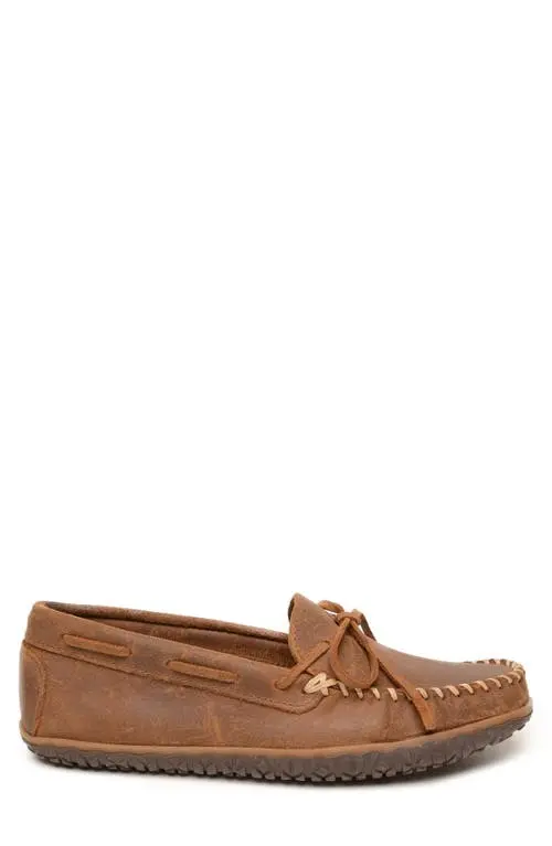 Minnetonka Tie Tread Loafer - Brown