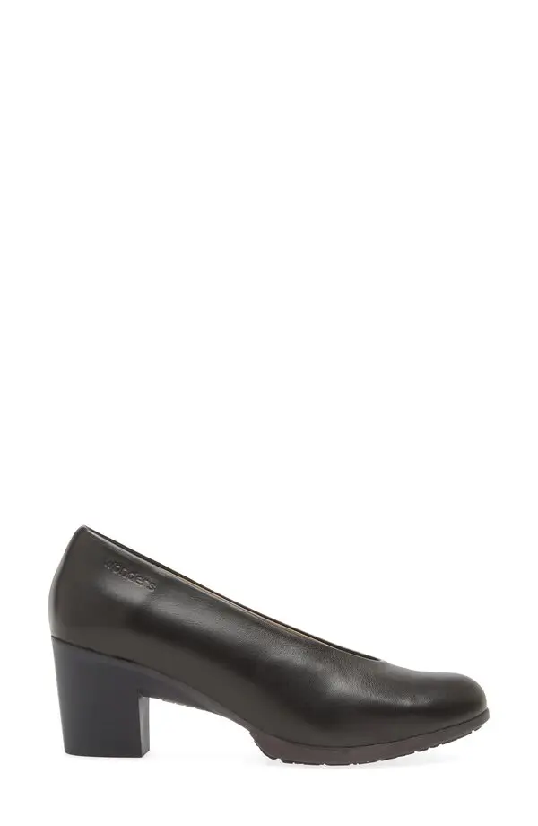 WONDERS Leather Pumps - Black Leather