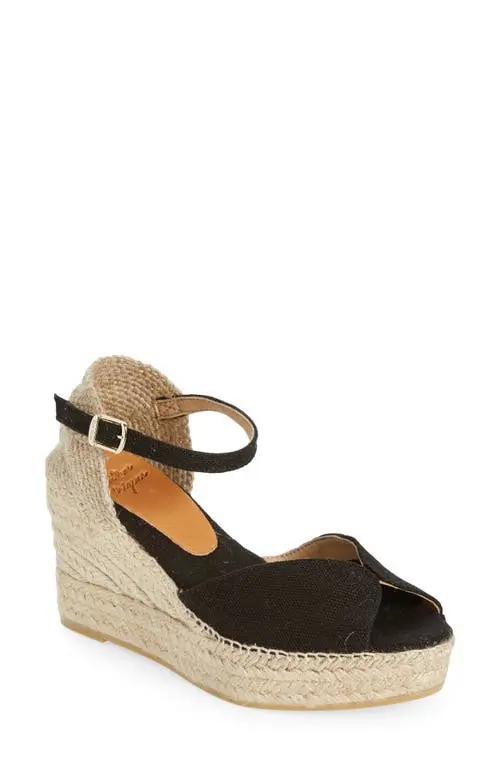 TONI PONS Lua Espadrille Wedge Sandal - Negre/black