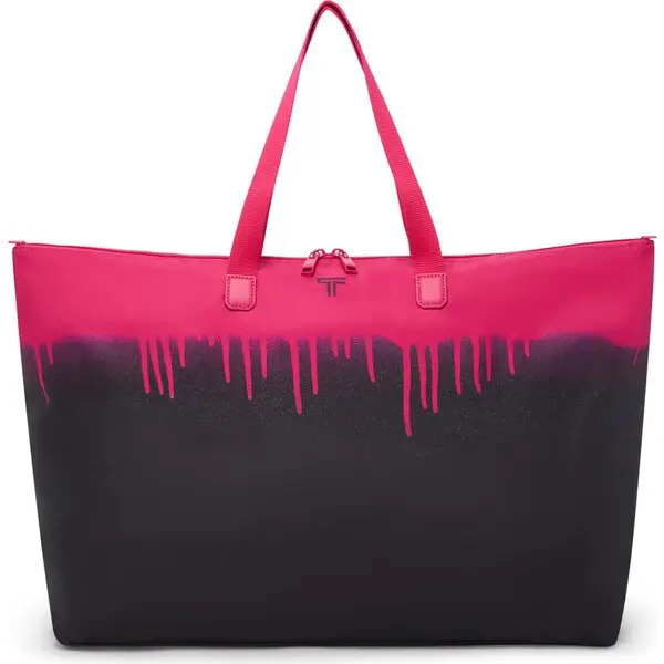 Tumi Voyageur Packable Nylon Tote - Fuchsia Spray Paint