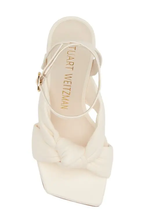 STUART WEITZMAN Playa Ankle Strap 100 Knot Sandal - Seashell