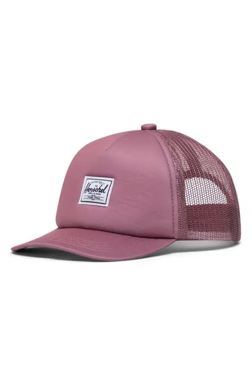 Herschel Supply Co. Whaler Mesh Trucker Cap - Ash Rose Classic Logo