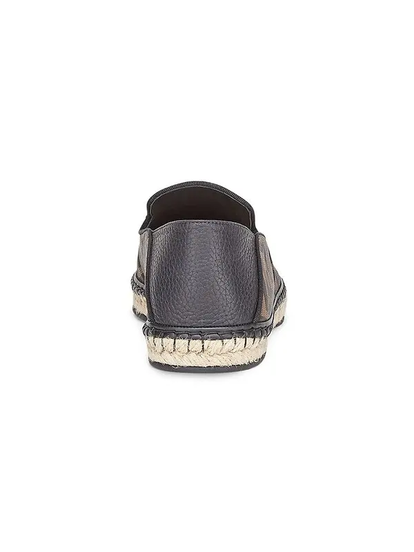 Fendi Tessuto Ff Monogram Espadrilles In Maya Nero - 51% Off  display picture 1
