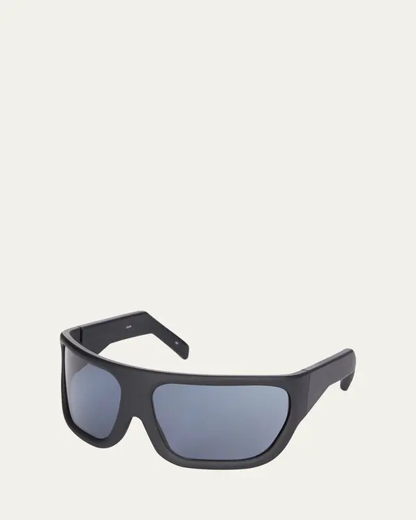Rick Owens Davis Wrap Acetate Sunglasses