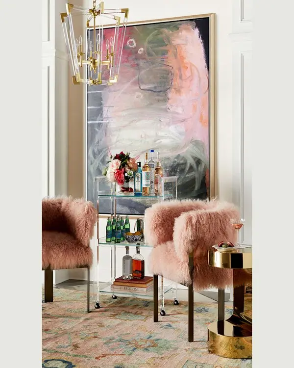 INTERLUDE HOME Ava Acrylic Bar Cart