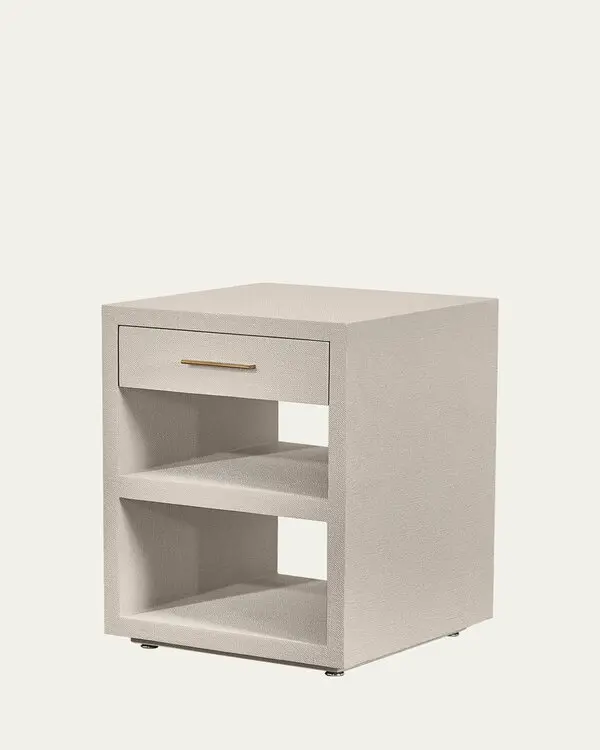 INTERLUDE HOME Livia Small Bedside Chest - Caribbean Sand