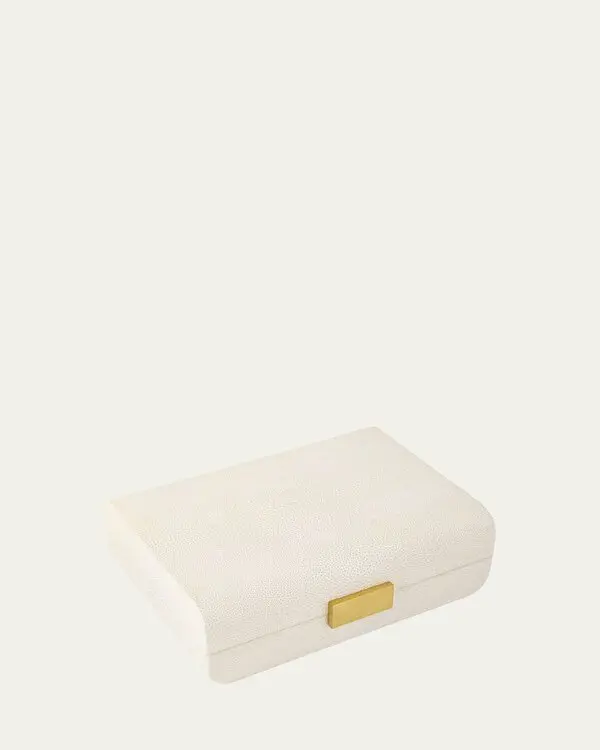 Aerin Faux Shagreen Small Decorative Box