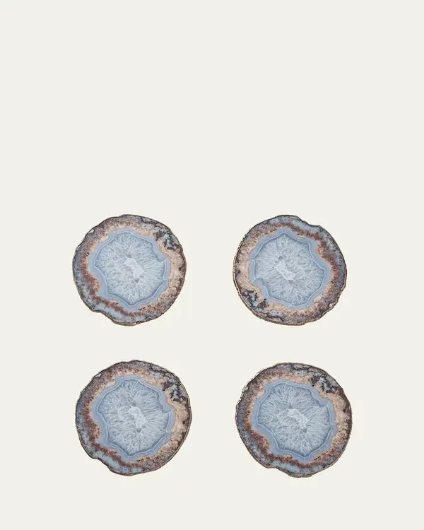 KIM SEYBERT Strata Coasters, Set Of 4 - Beige/taupe/gray