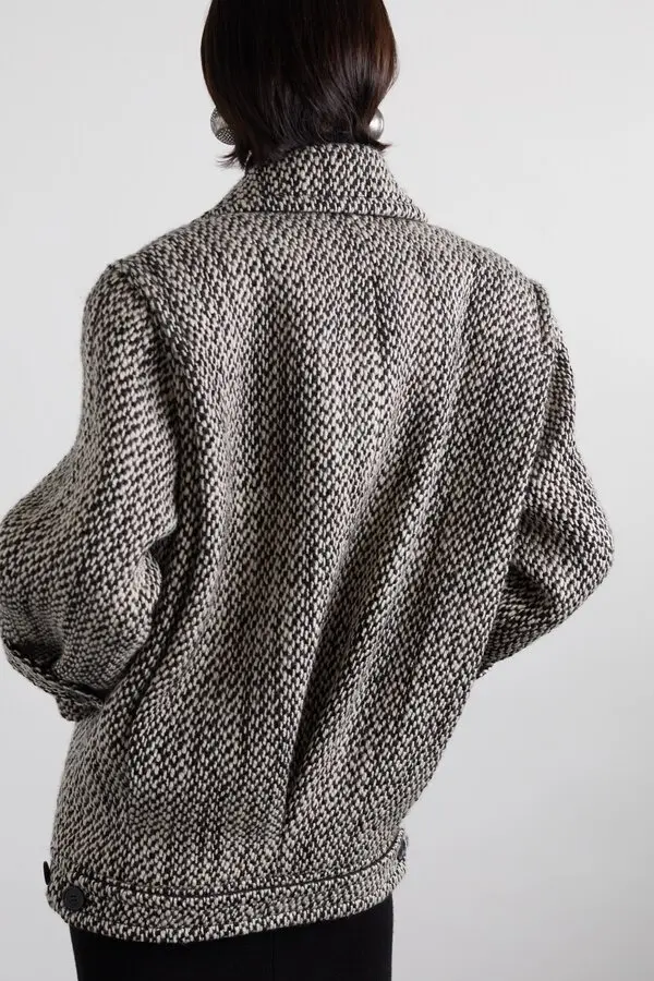 Saint Laurent Double-breasted Longline Wool Coat