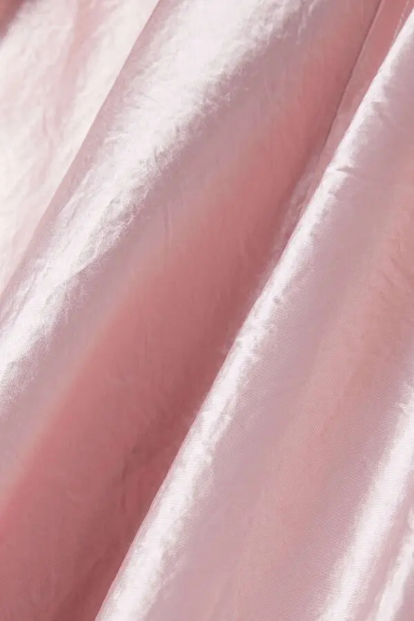 Vince Crinkled-satin Midi Skirt