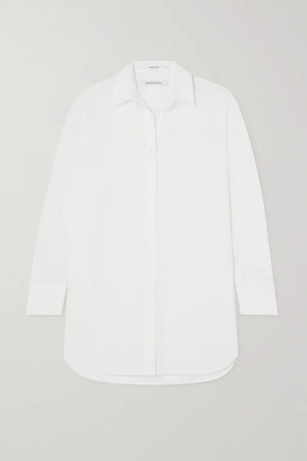Another Tomorrow Net Sustain Oversized Organic Cotton Shirt