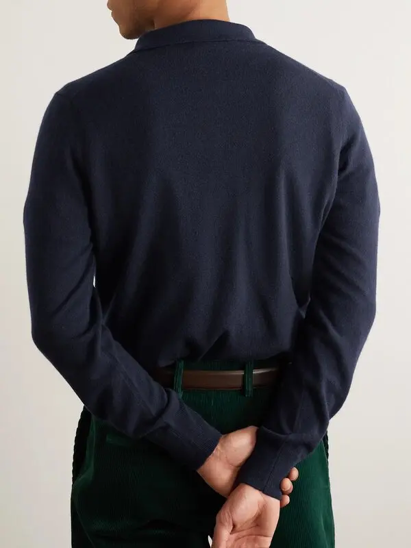 GHIAIA Cashmere Polo Shirt