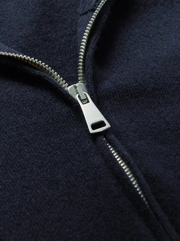 GHIAIA Cashmere Zip-up Sweater