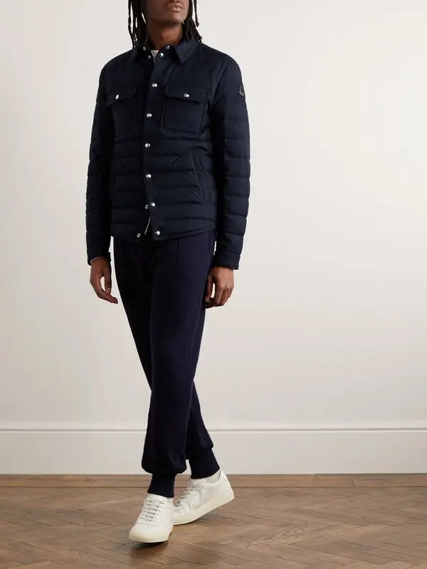 Moncler Mirmandix Slim-fit Quilted Felt Down Jacket