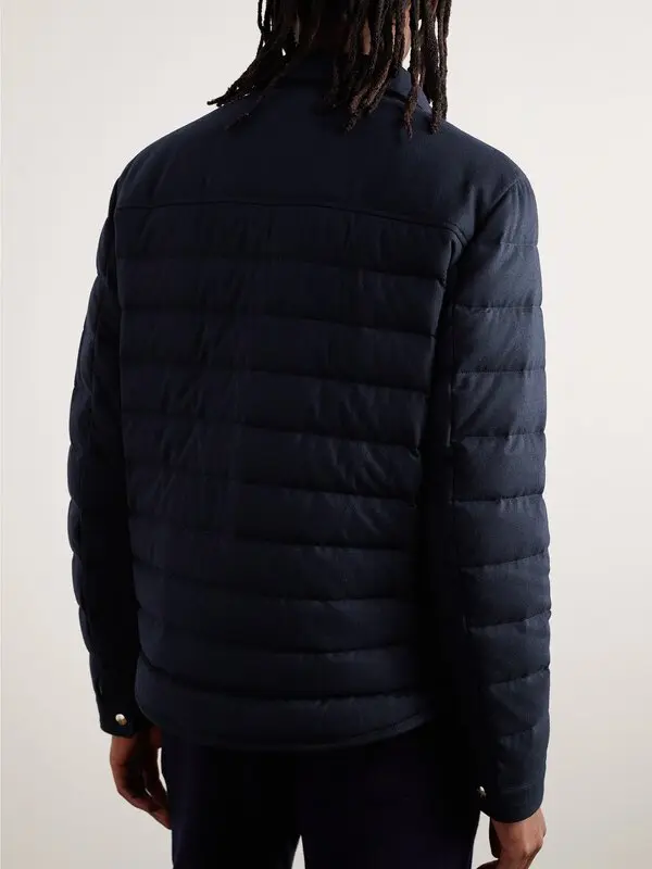 Moncler Mirmandix Slim-fit Quilted Felt Down Jacket