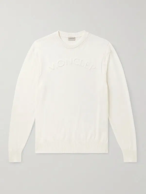 Moncler Logo-embossed Cotton Sweater