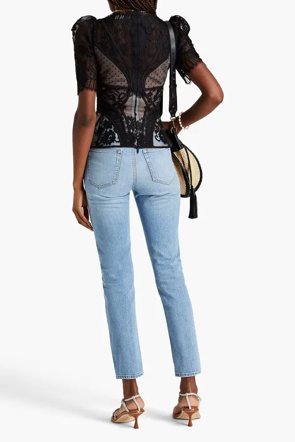 Zimmermann Gathered Cotton-blend Lace Top