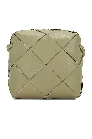 Bottega Veneta Mini Cassette Camera Bag In Olive