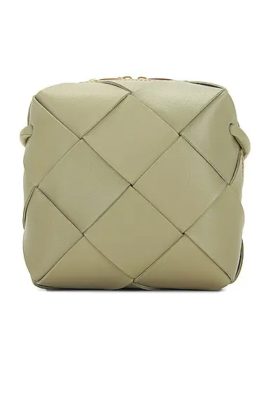 Bottega Veneta Mini Cassette Camera Bag In Olive