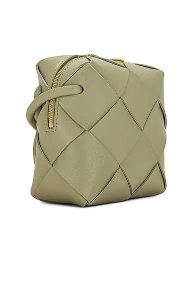 Bottega Veneta Mini Cassette Camera Bag In Olive