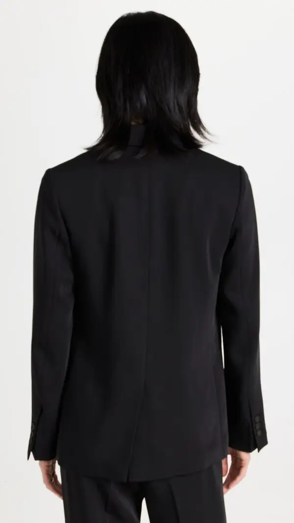 Vince Crepe Suiting Blazer - Black