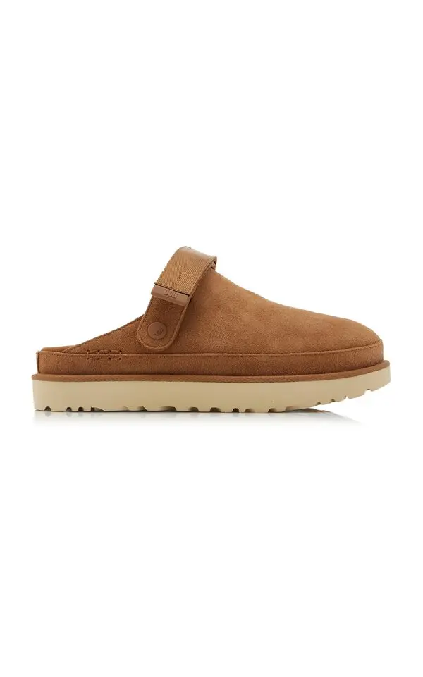 UGG Goldenstar Suede Clogs - Brown